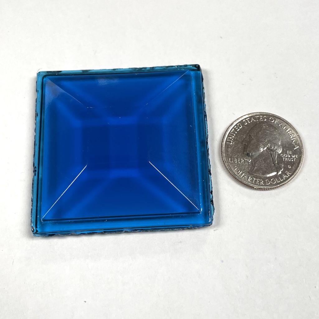 Square 50mm Jewel -Turquoise QST50-05 | Glass House Store