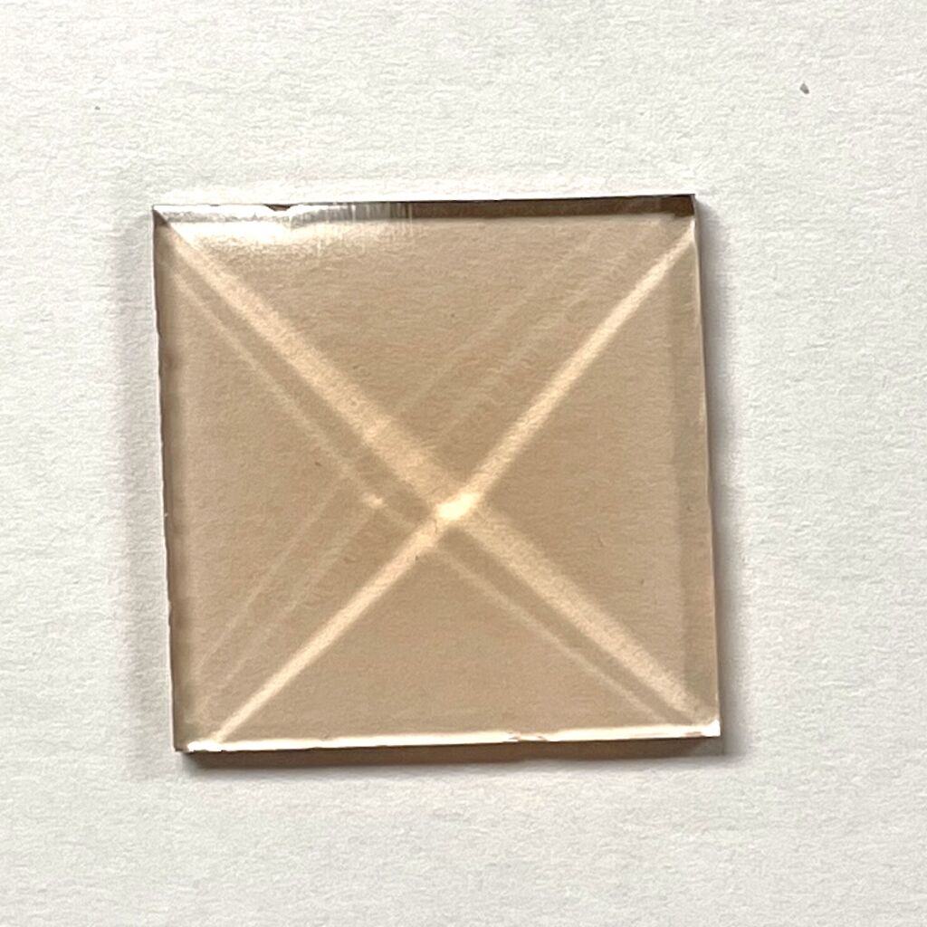 Square Colored Glass Bevel – 1″ x 1″ | Glass House Store